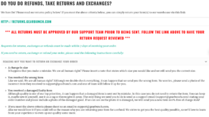 Ecommerce & Dropshipping Return Policy Templates [examples] - Storehacks